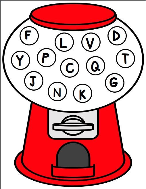 Gumball Uppercase / Lowercase Letter Match Game - Etsy