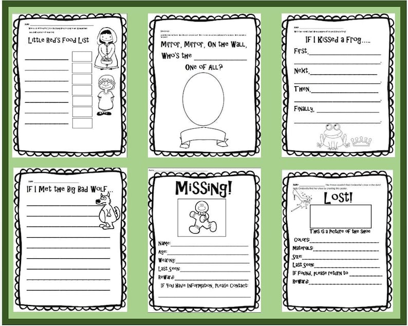 Fairy Tale Writing / Preschool / Kindergarten / Homeschool / First ...