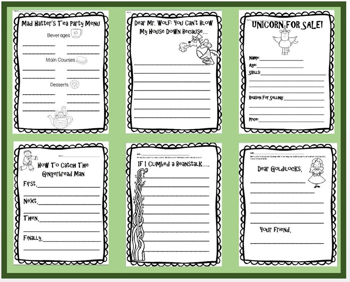 Fairy Tale Writing / Preschool / Kindergarten / Homeschool / First ...