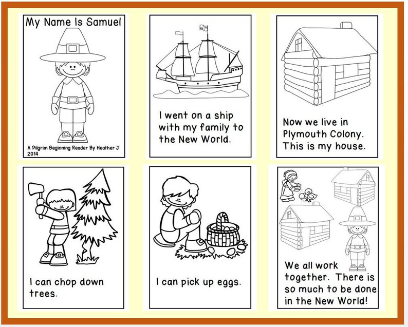 Thanksgiving / Pilgrims / Social Studies / Beginning Readers ...