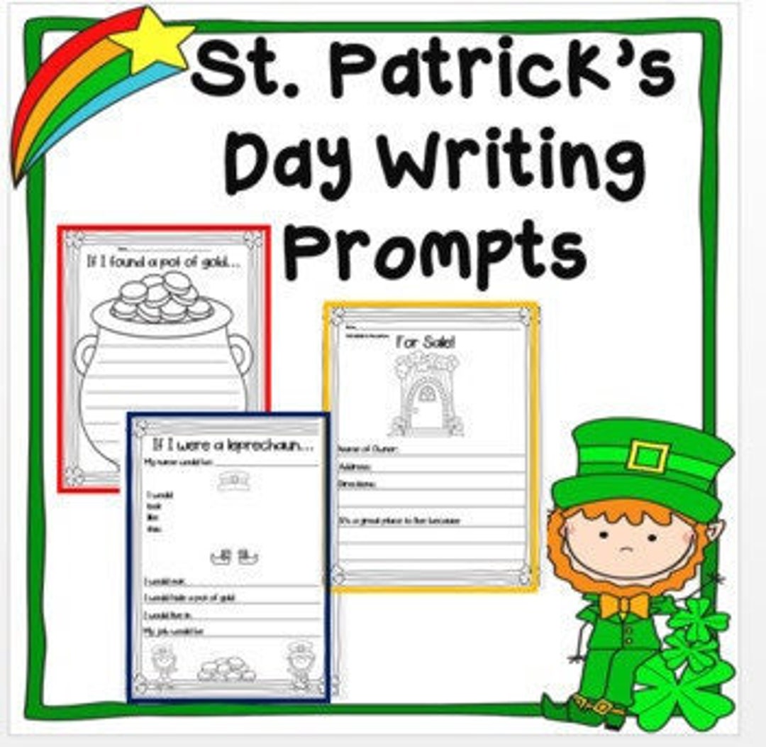 St. Patrick's Day Writing Prompts - Etsy