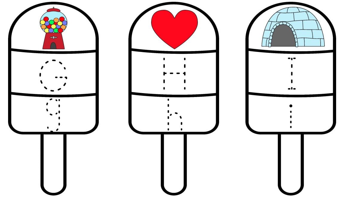 Popsicle Letter Sound Printable Match Game - Etsy