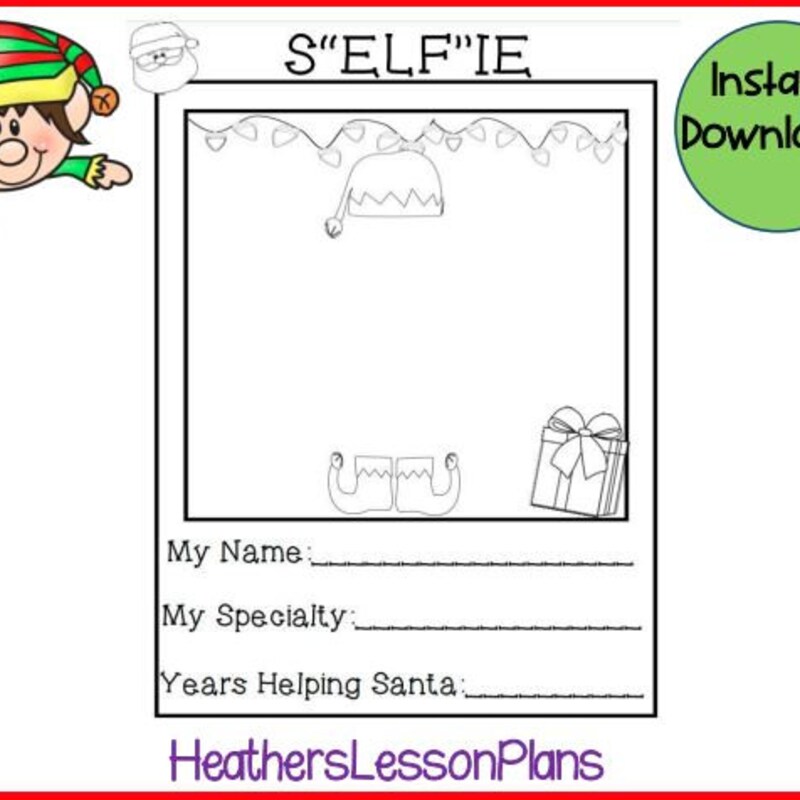 Elf on the Shelf Selfie - Etsy