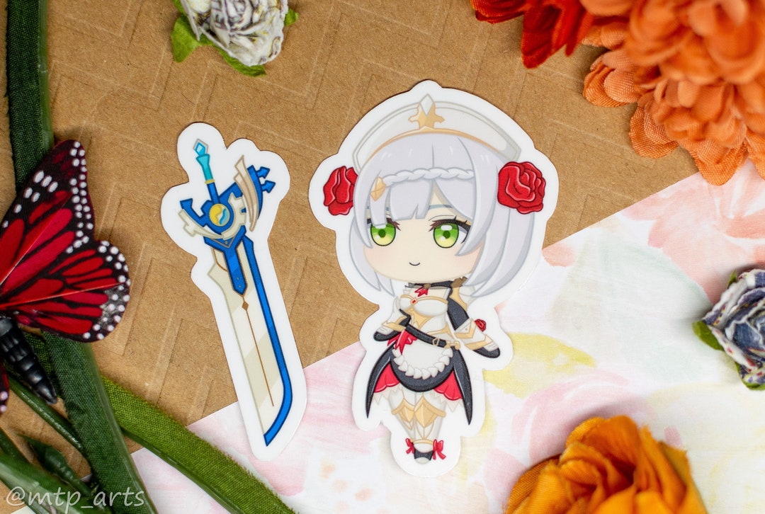 Chibi Noelle Sticker Genshin Impact Mihoyo Cute Sticker - Etsy