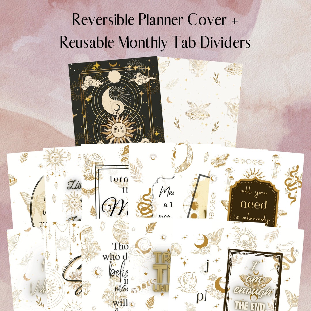 Celestial Planner Covers and Dividers Reversible Planner Covers and ...