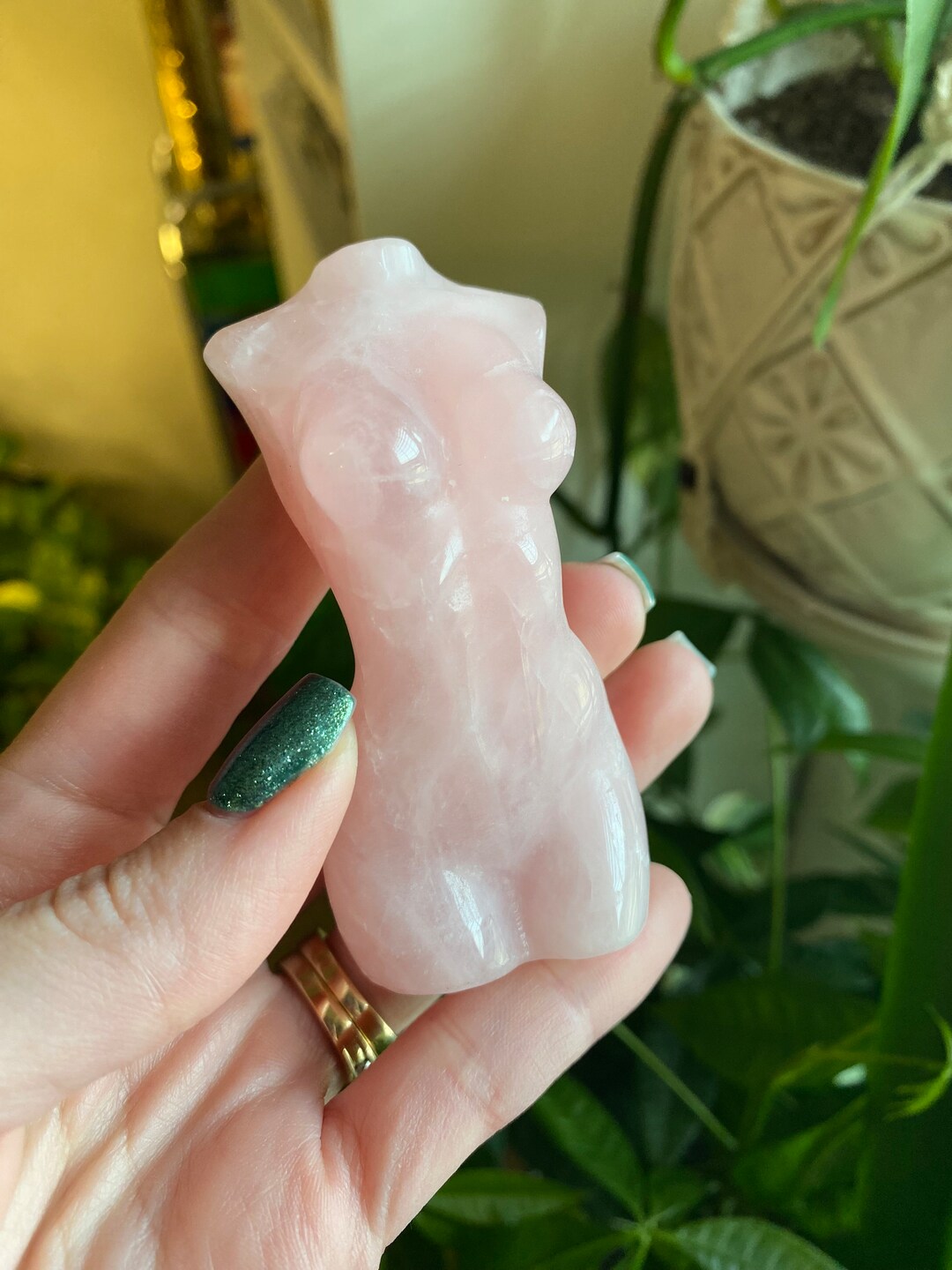 Rose Quartz Goddess Body | Rose Quartz Body | Polished Rose Quartz ...