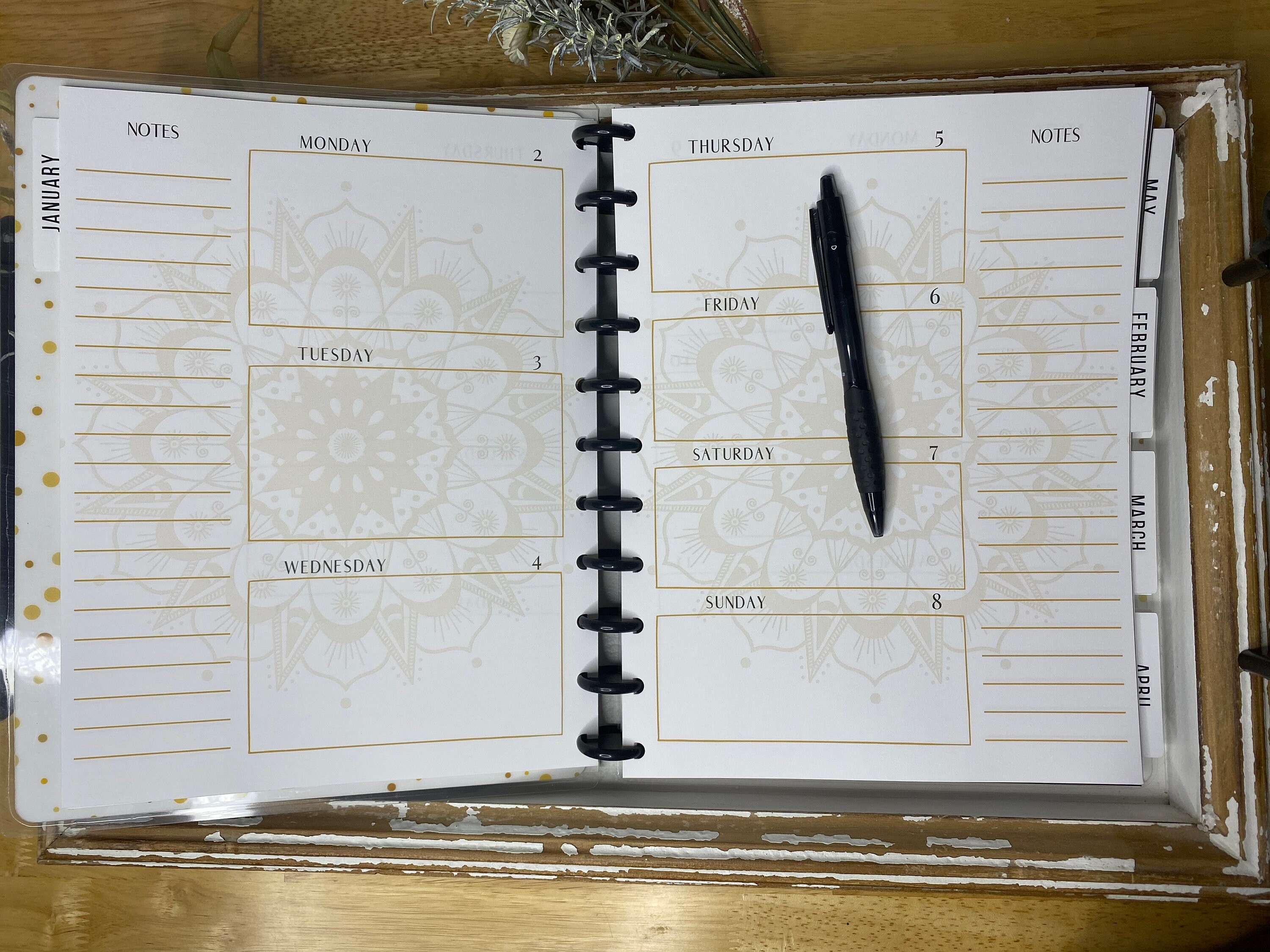 1 Black Plastic Discbound Discs Binding Discs for Discbound Planners ...