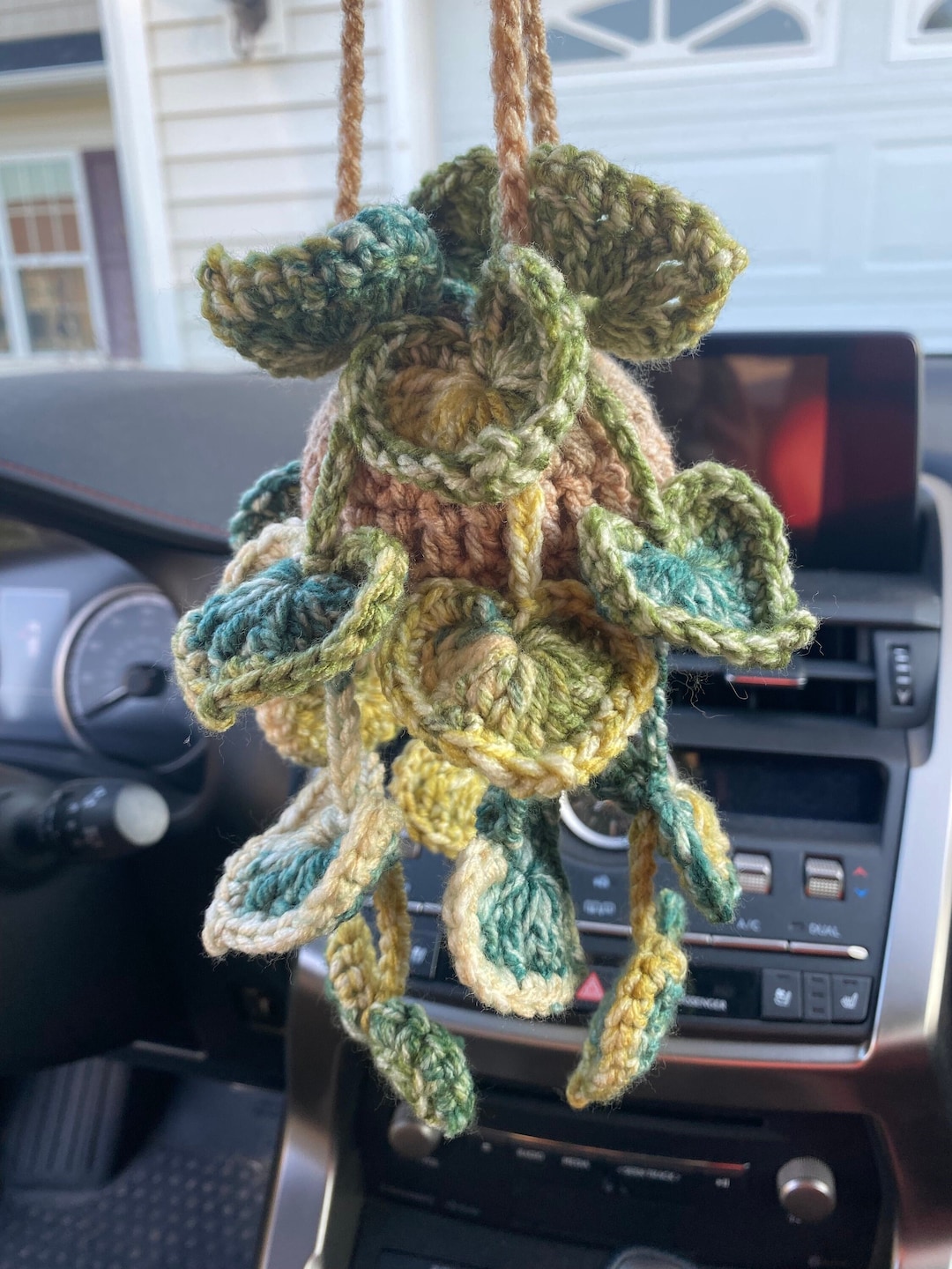 Handmade Car Plant | Car Plant Decor | Car Plant Hanging | Crochet ...