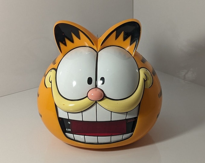 80s Sunbeam GARFIELD Digital Alarm Clock, 1978-1981 United Feature ...