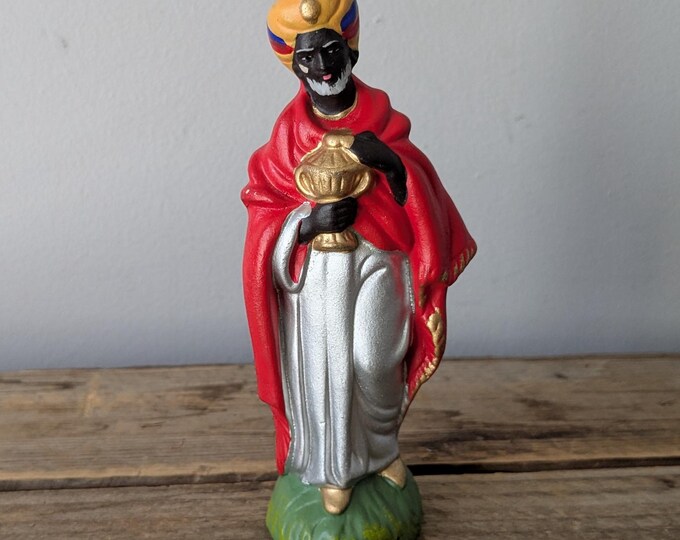 1950's Japan Hand Painted Paper Mache WISEMEN 5.5'', Green Bases ...