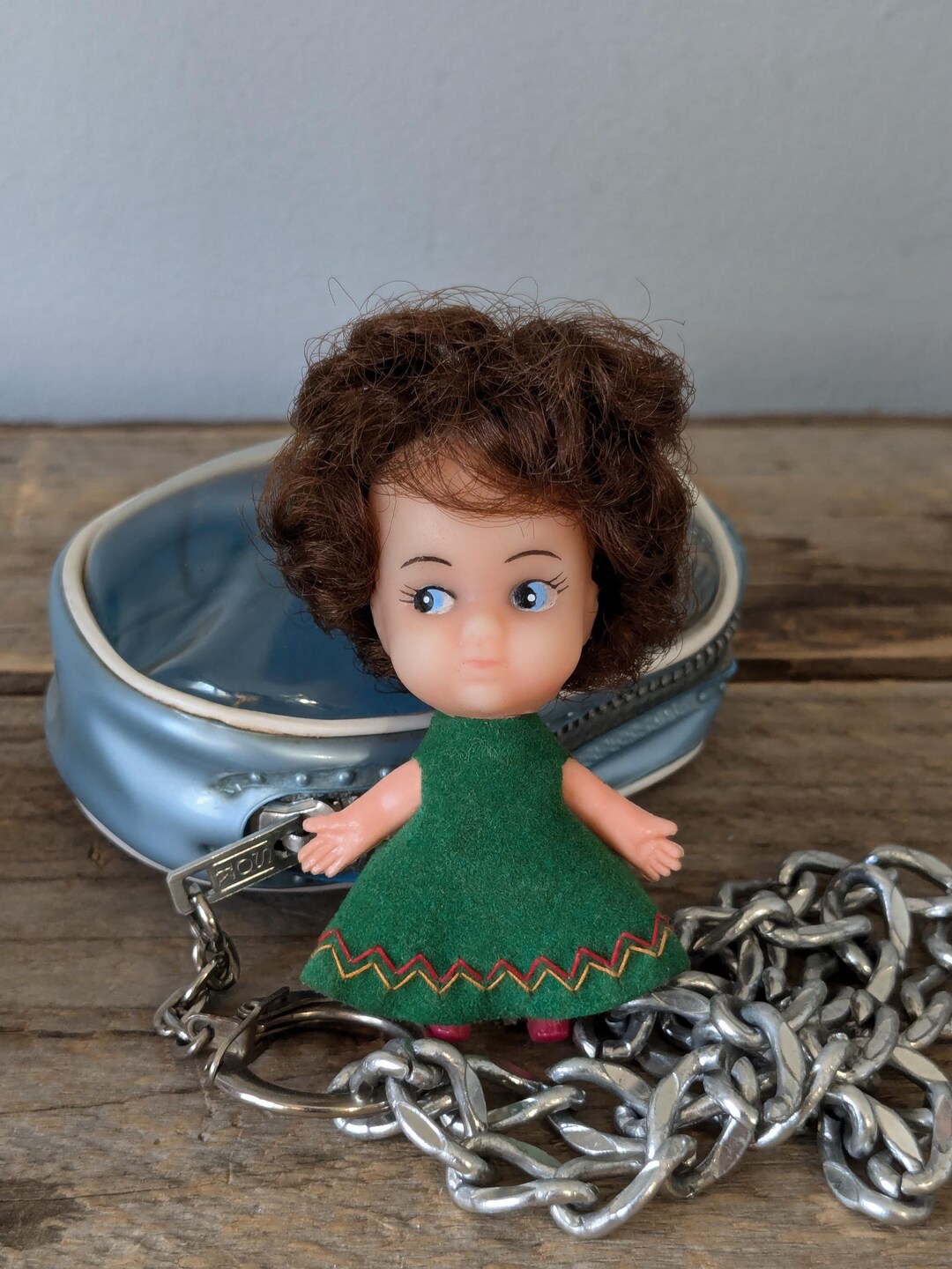 Vintage 60's Liddle Kiddle Penny Purse With Key Ring and Chain, Mattel ...