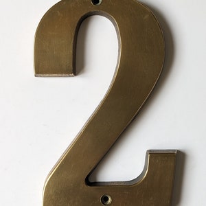 Large 7'' Vintage Solid BRASS House Numbers or Wall Decor - PLEASE Read ...