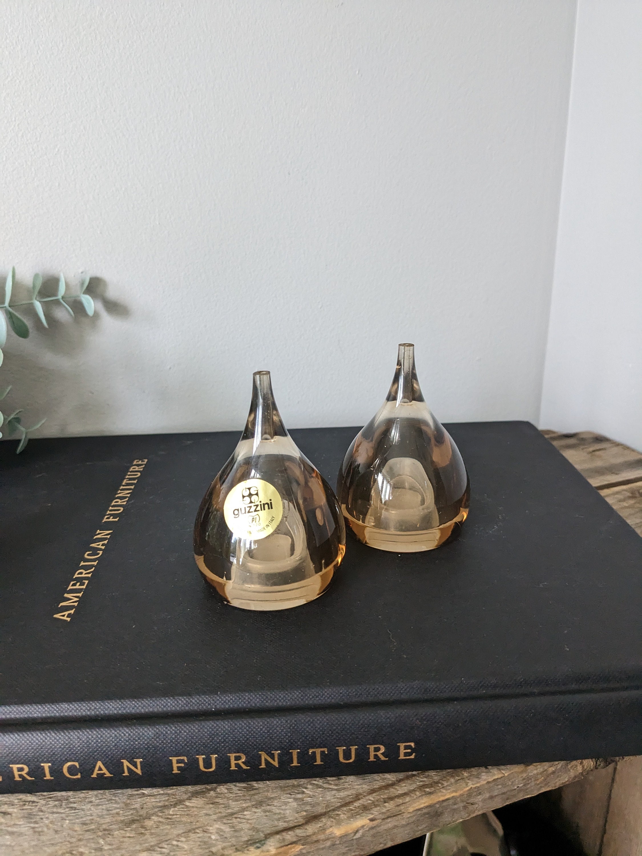 Italian Luigi Massoni for Guzzini Salt Pepper Shakers Lucite - Etsy