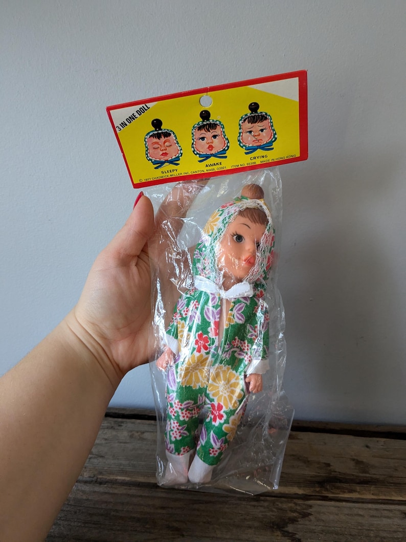 1977 NOS Three Faced Doll in Original Packaging, Chadwick-miller Doll ...