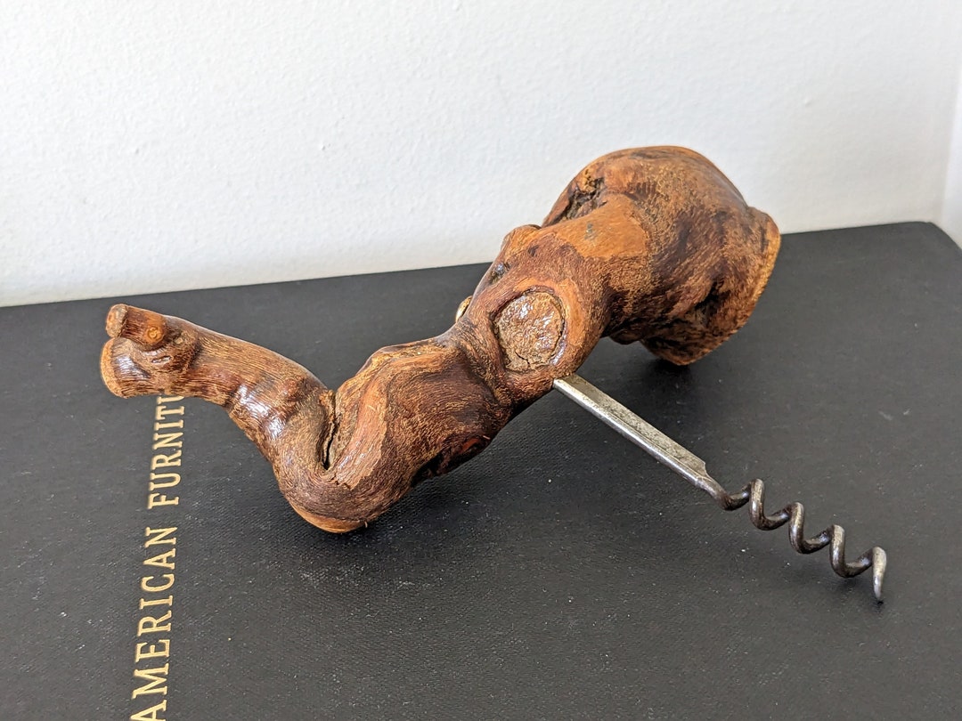 Vintage French Burlwood LAURENT SIRET Corkscrew Artisan Bottle Opener ...