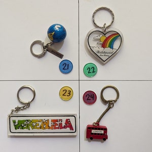 AROUND THE WORLD Part#1 Keychain Galore, Vintage 70's to 90's, London ...