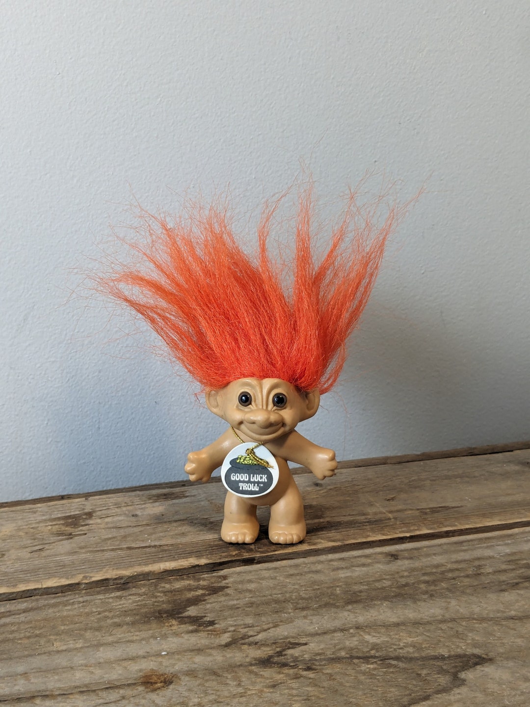 Vintage NWT 1990s Luck TROLL Figurine by RUSS, Good Luck Troll, Naked ...