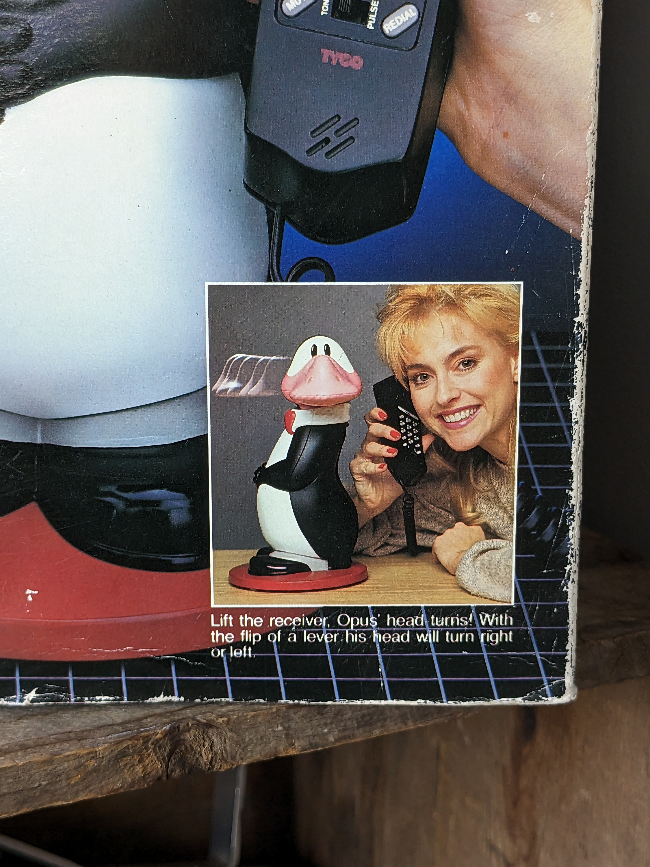 1987 Penguin OPUS TYCO Phone, Penguin Turns His Head When You Answer ...