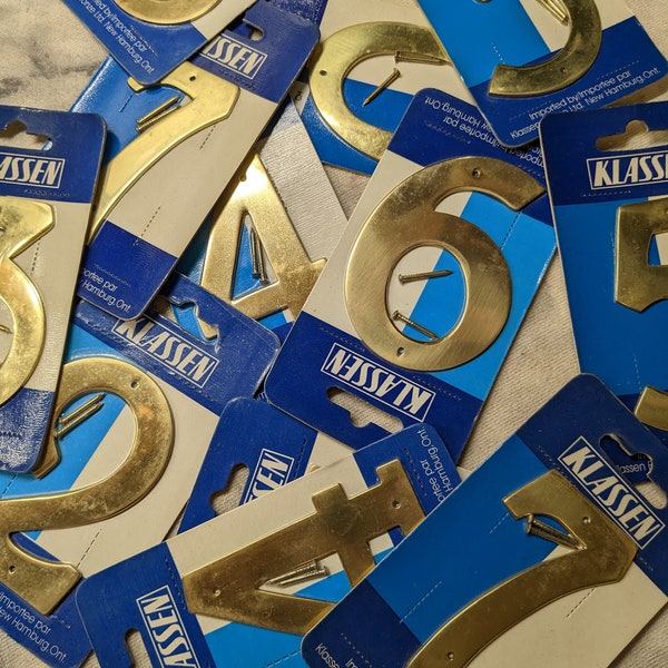 Brass House Numbers - Etsy