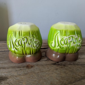 Cute Chalkware Anthropomorphic Vegetable/stump With Feet Salt and ...