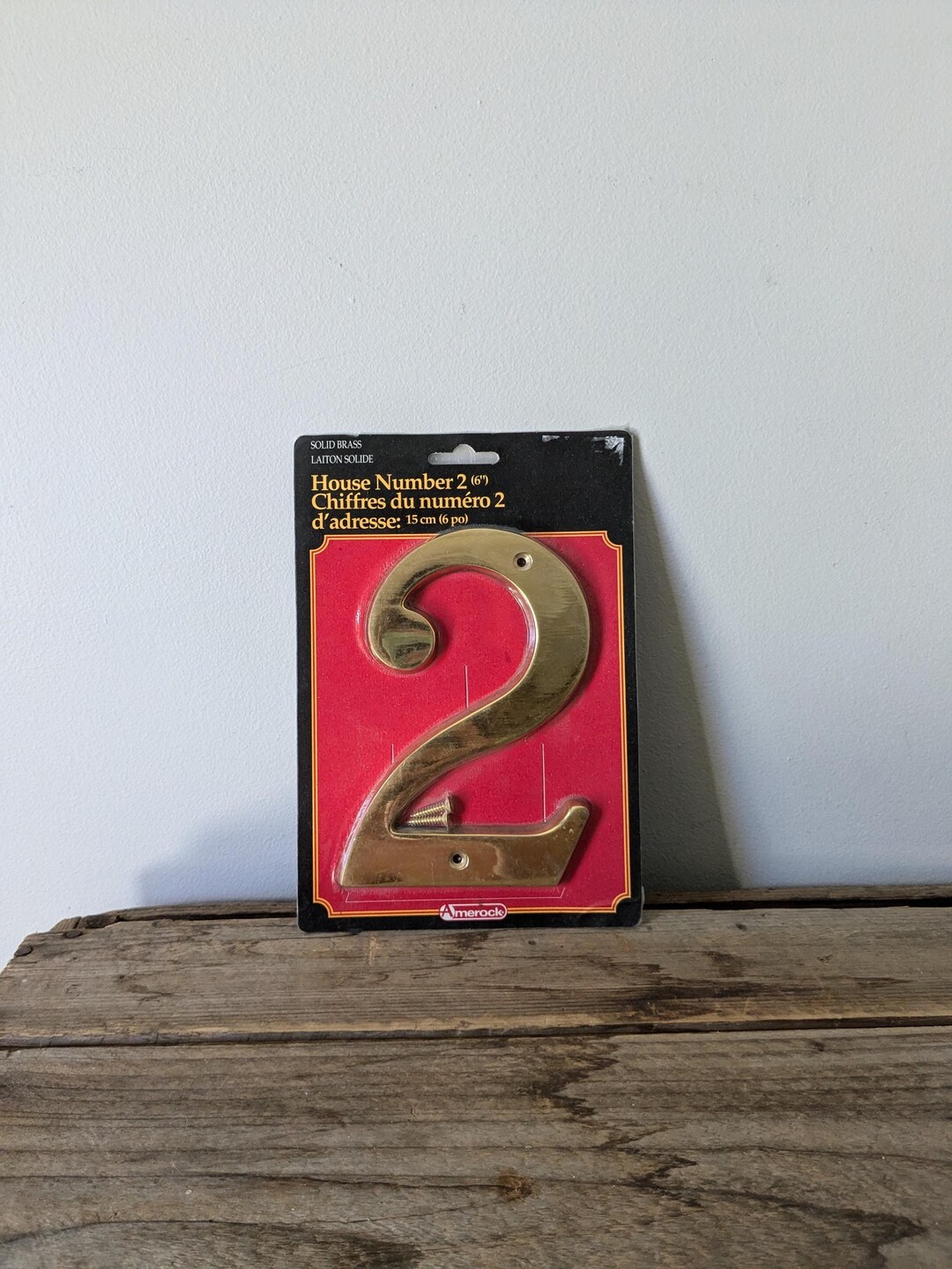 Large 6'' Vintage Solid BRASS House Numbers #2 or Wall Decor - Etsy