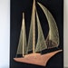 Vintage String Art, Boat String Art, Sailboat Wall Art, Wall Hanging ...