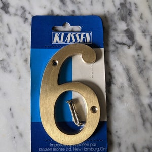 Medium 4'' Solid BRASS House Numbers or Wall Decor - Etsy