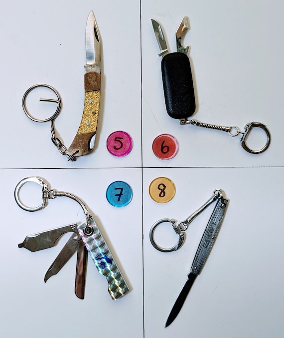 SHARP STUFF keychain galore, vintage 70's to 90's, Fu… - Gem