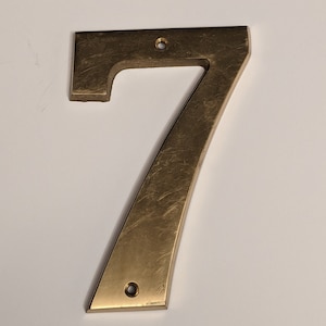Large 7'' Vintage Solid BRASS House Numbers or Wall Decor - PLEASE Read ...
