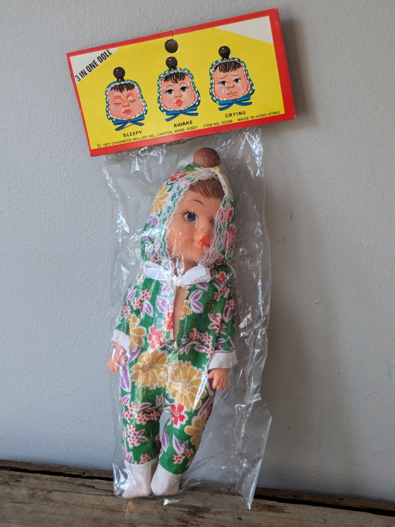 1977 NOS Three Faced Doll in Original Packaging, Chadwick-miller Doll ...