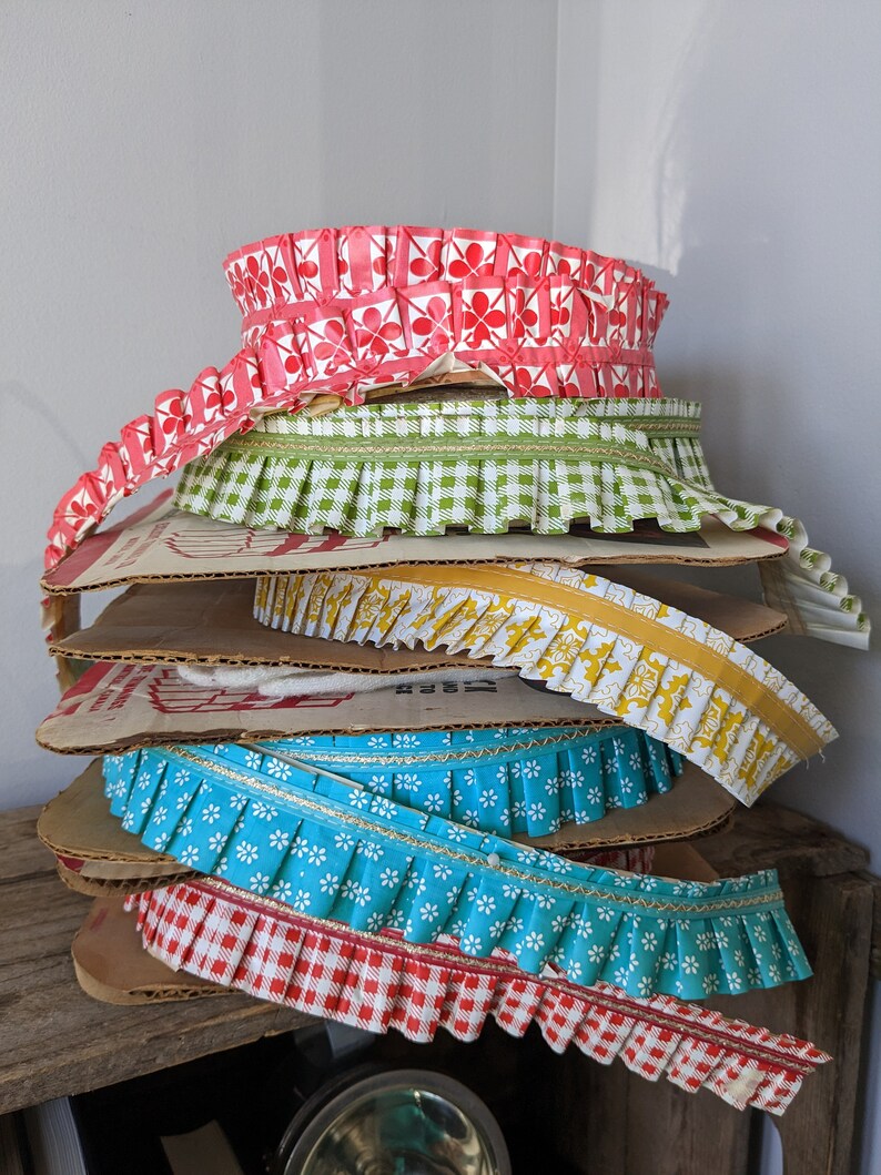 Vintage MCM 60s Pleated Shelf Edging Decorative Edge Trims - Etsy