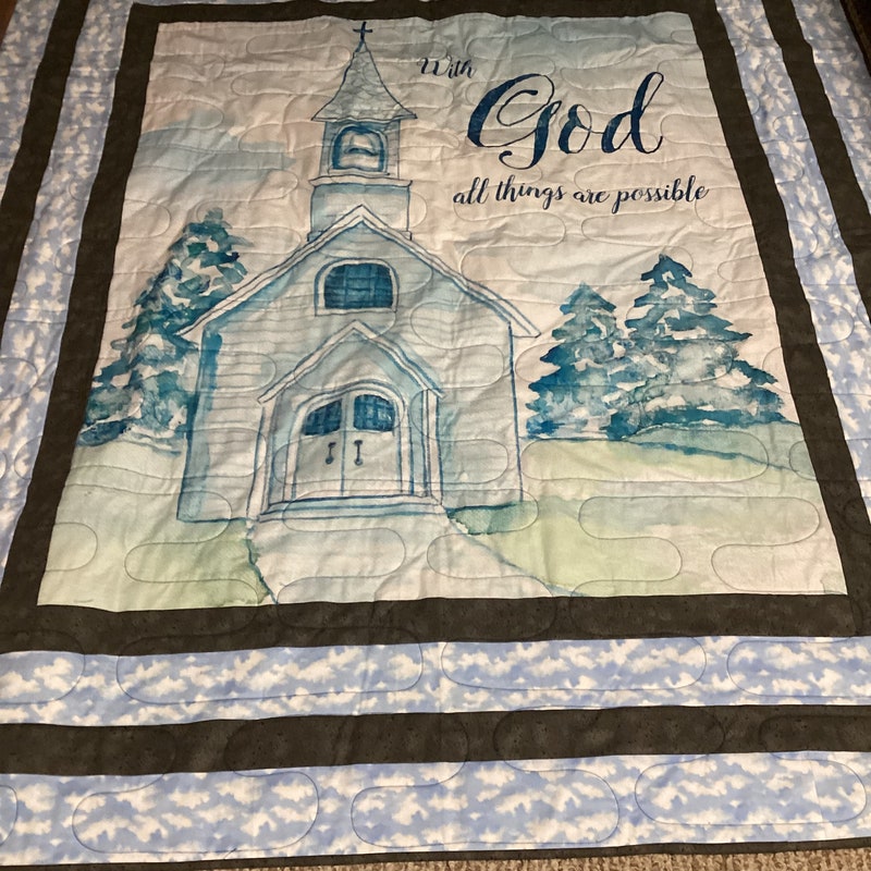 Religious Quilt - Etsy