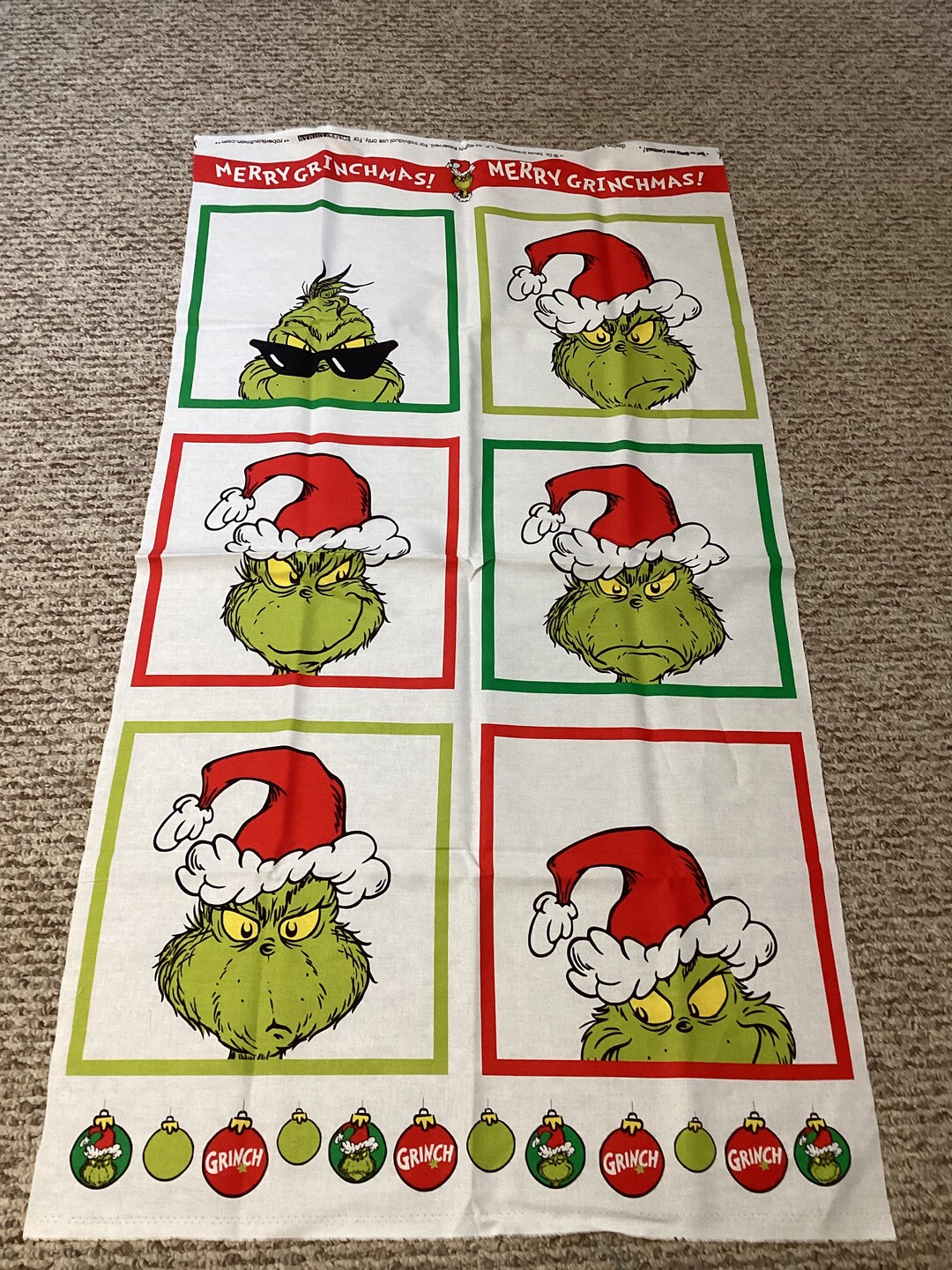 Many Faces of the Grinch That Stole Christmas Panel by Robert Kaufman ...