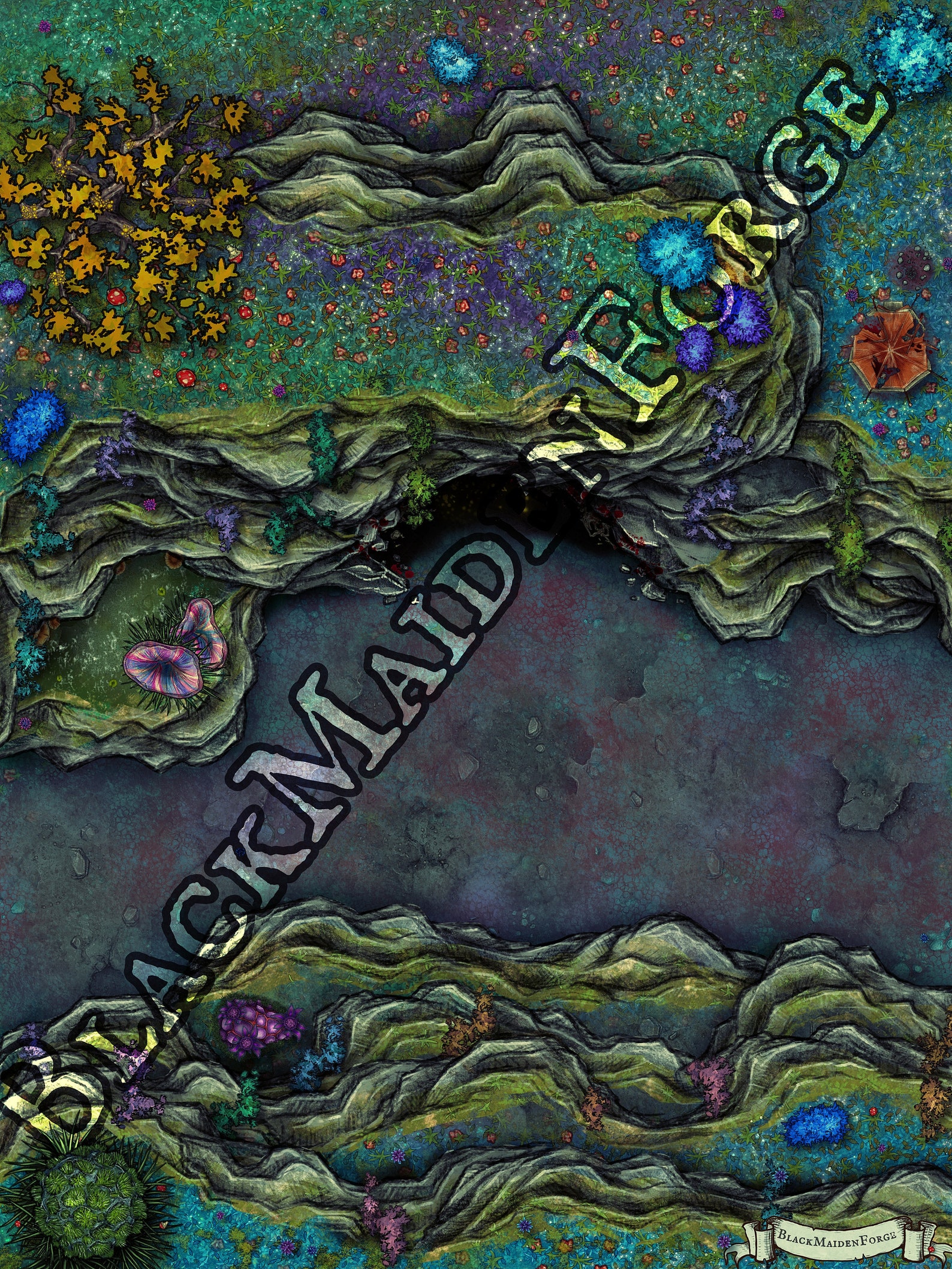 Battle Maps-the Fey Wild Camps and Caves - Etsy