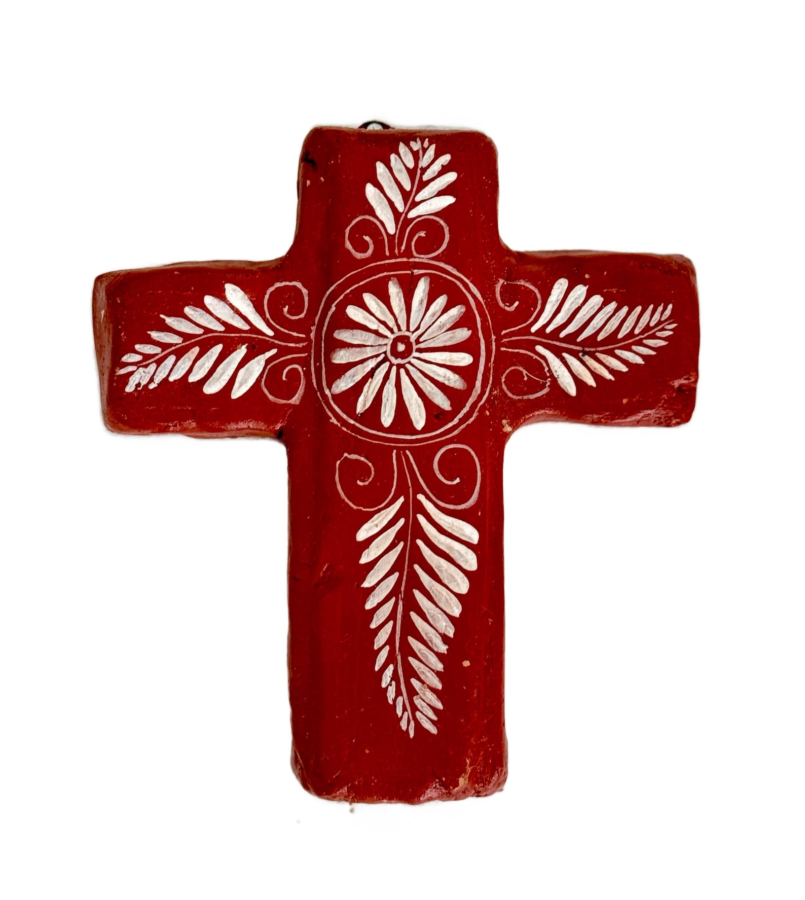 Set of 3 Clay Crosses, Handcrafted and Hand-painted Clay Crosses Made ...
