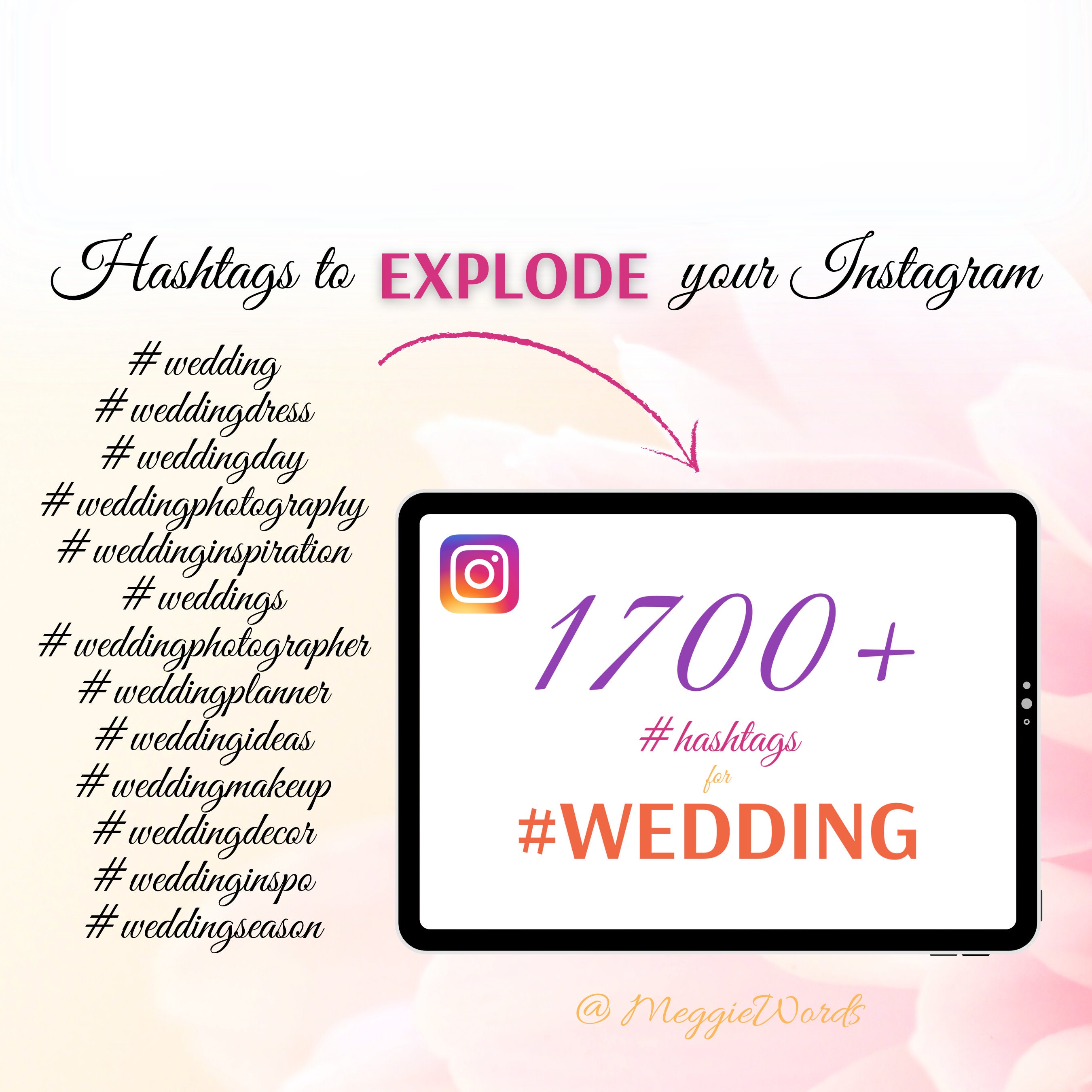 Wedding name hashtag generator | Beachweddingtips.com