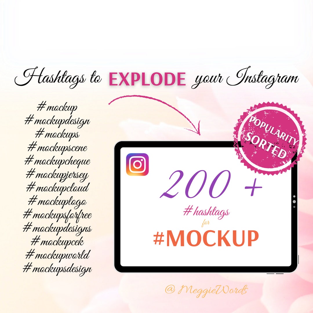 Hashtags With the Keyword 'MOCKUP' - Social Media Tags for Digital Art ...