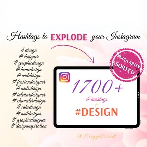 List of Instagram Hashtags for Designers and Creators, Social Media SEO ...