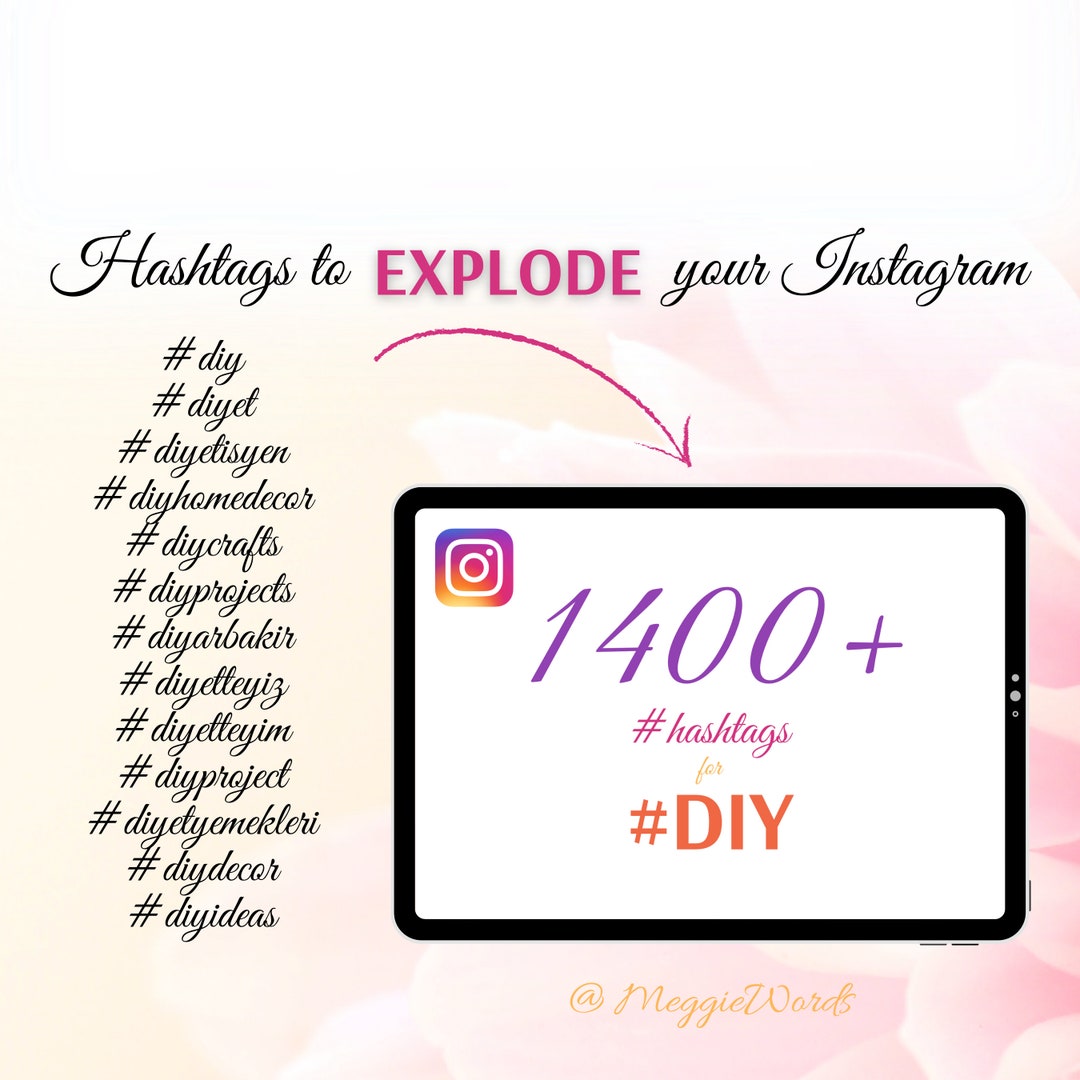 DIY Instagram Hashtags Craft Handmade Keywords List for Business Social ...