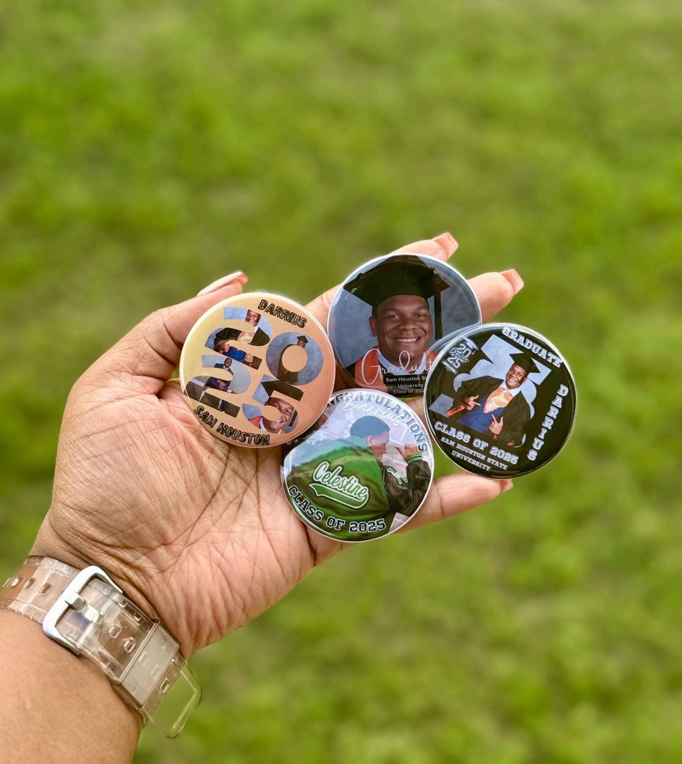 Graduation Buttons, Custom Graduation Pins, Spirit Buttons, Grad Pins ...