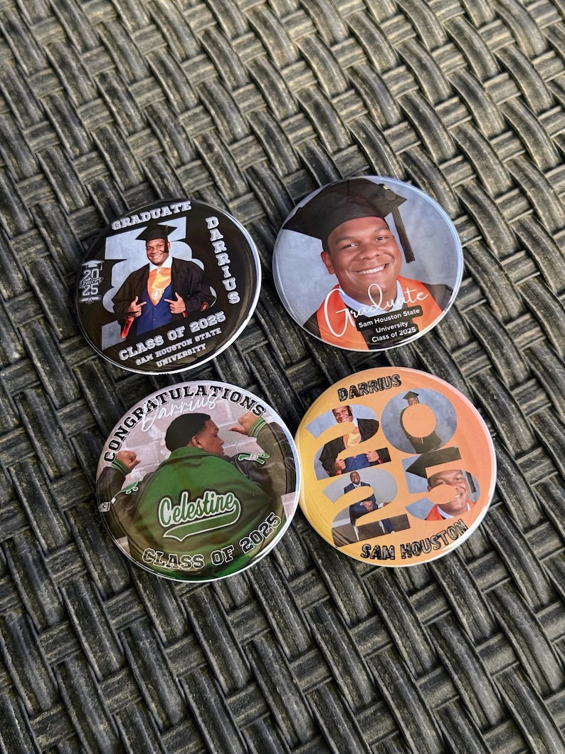 Graduation Buttons, Custom Graduation Pins, Spirit Buttons, Grad Pins ...