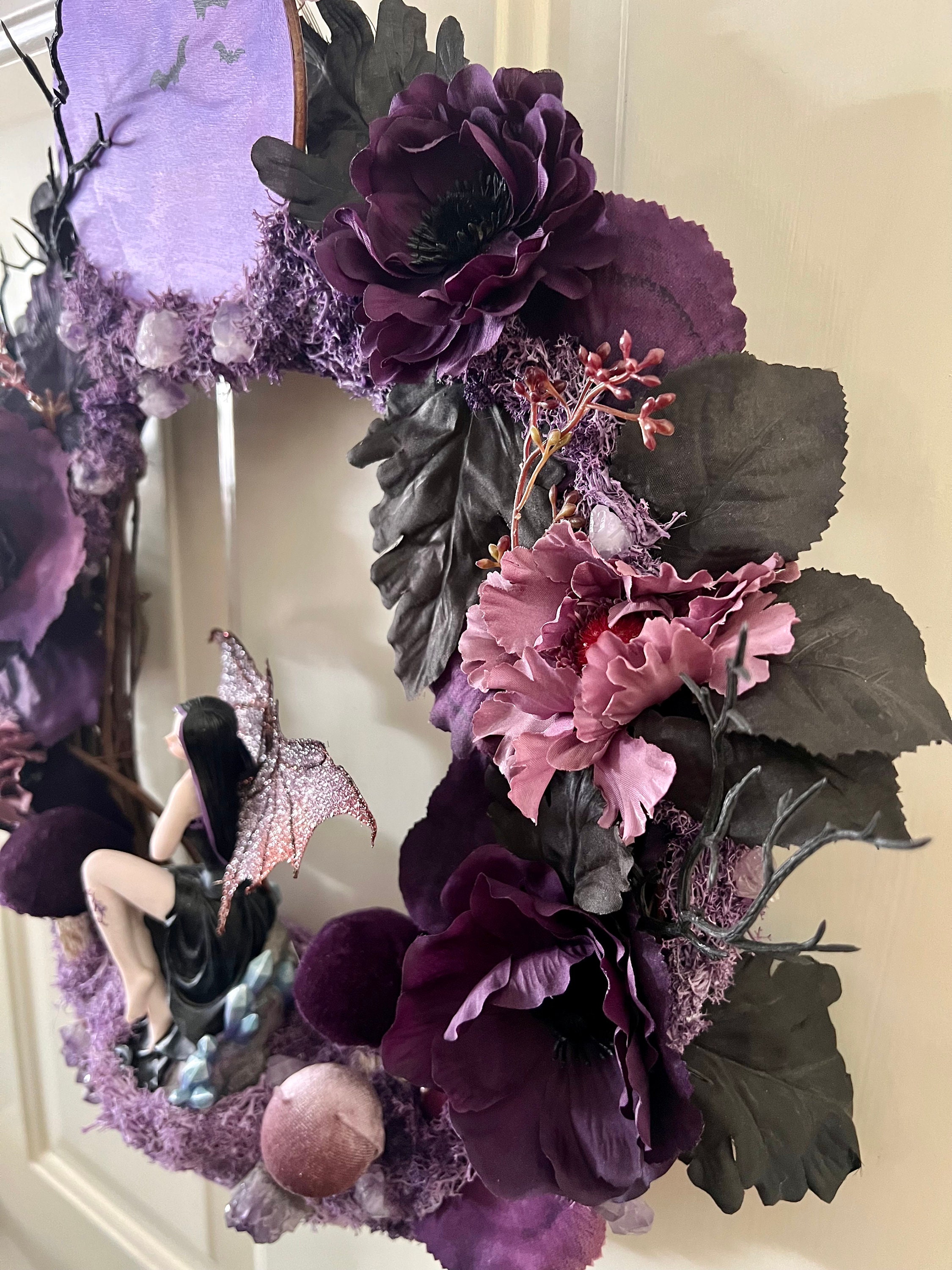 Purple Winged Goddess Faerie of the Night - Etsy
