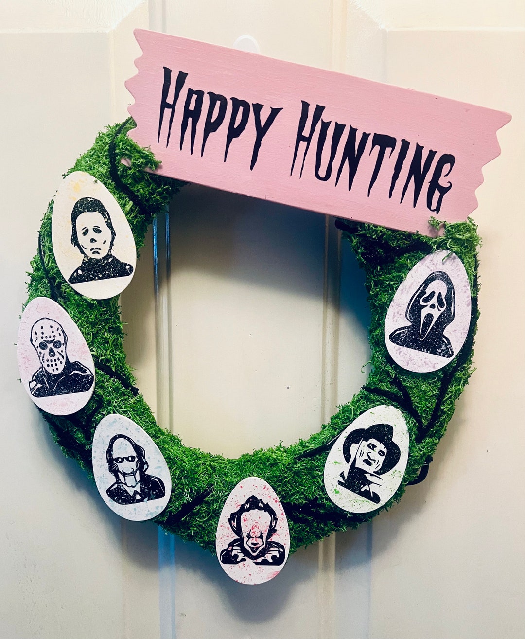Serial Killers Horror Easter Spring Wreath - Etsy