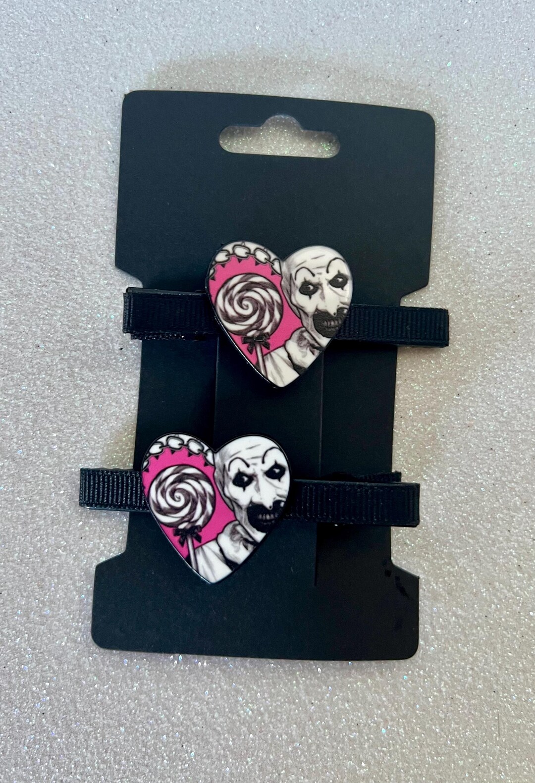 Art the Clown Alligator Hair Clips | Terrifier Horror Films Accessories ...