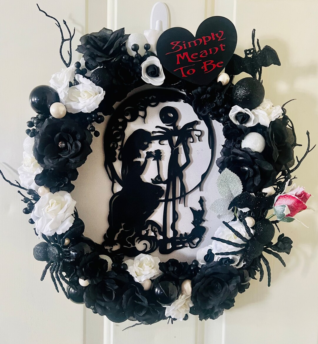 Sally and Jack Love Valentine Wreath - Etsy
