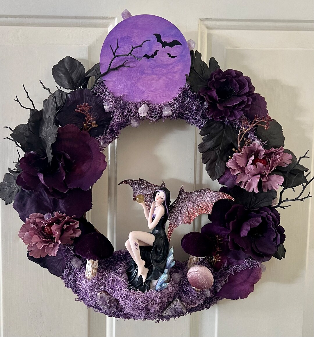 Purple Winged Goddess Faerie of the Night - Etsy