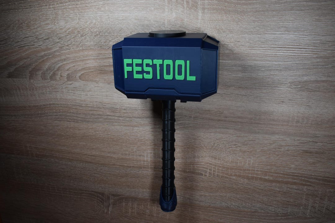 3D Printed Festool Thor Hammer Display | Fun Wall Mount Decor - Etsy