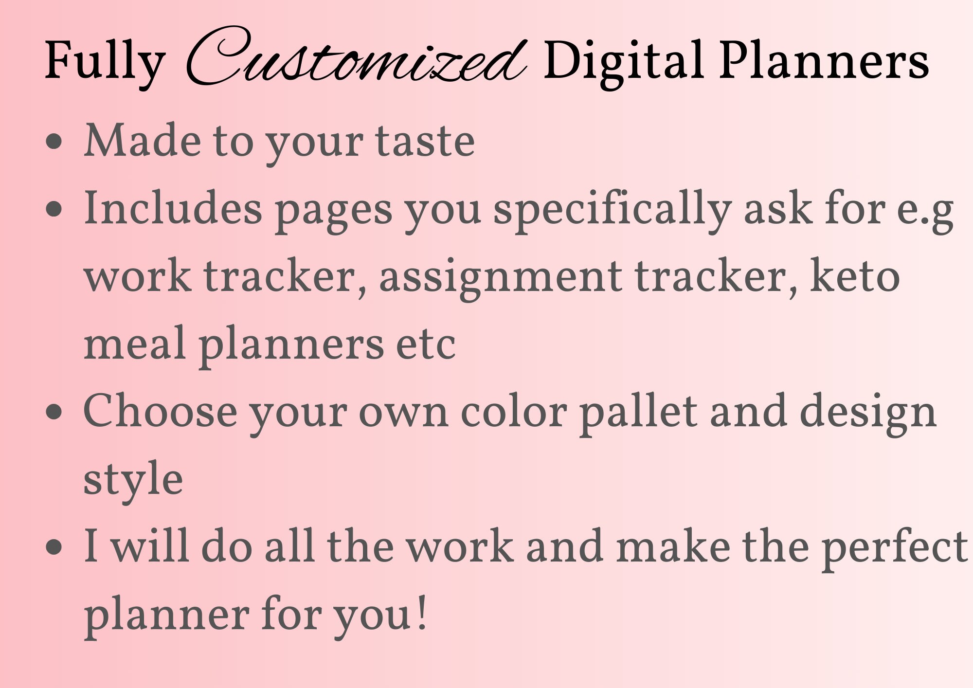 Fully Customizable Digital Planner, Customized Digital Planner for iPad ...