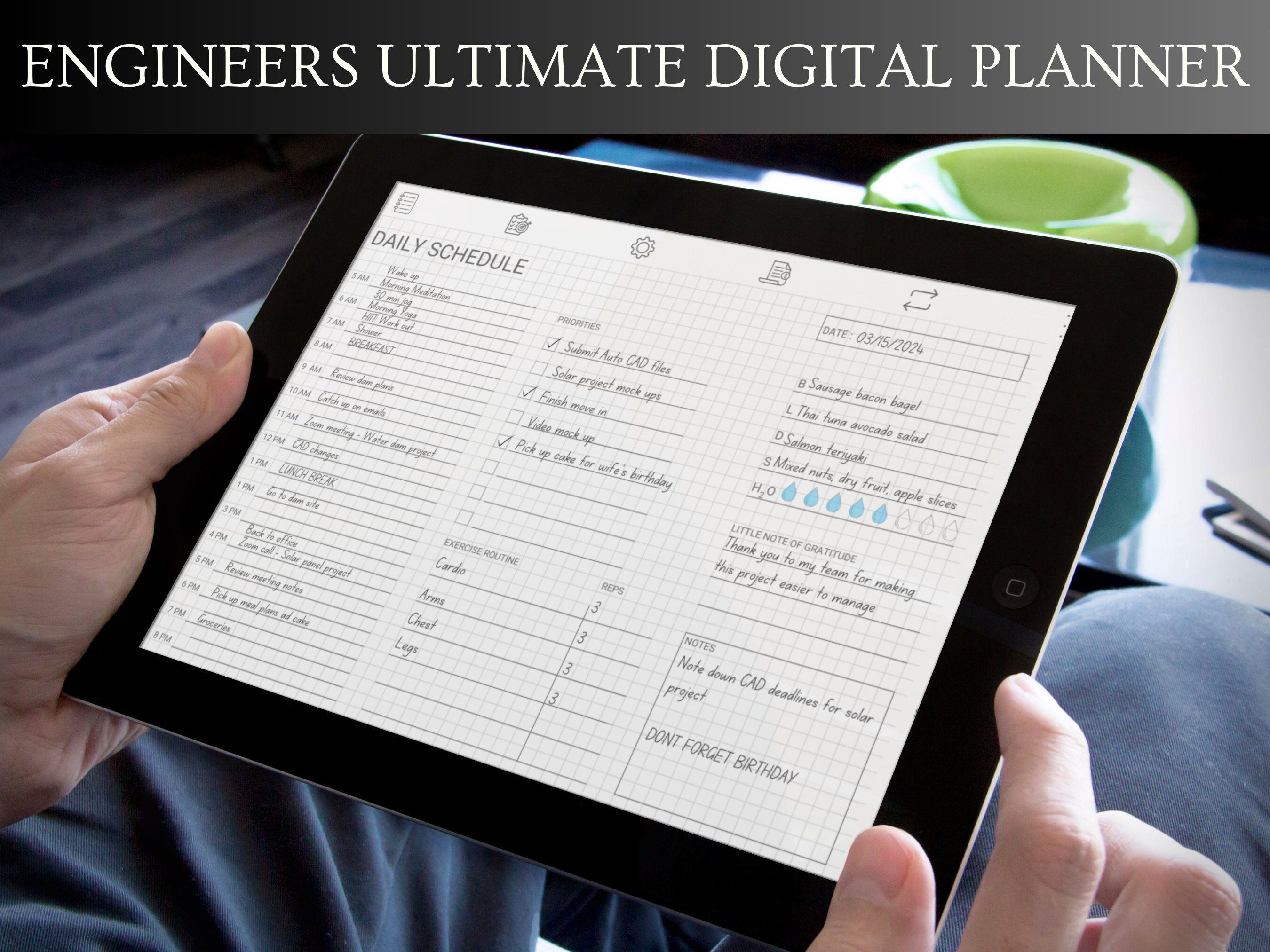 Ultimate Engineers Digital Planner, Undated Digital Planner for ...