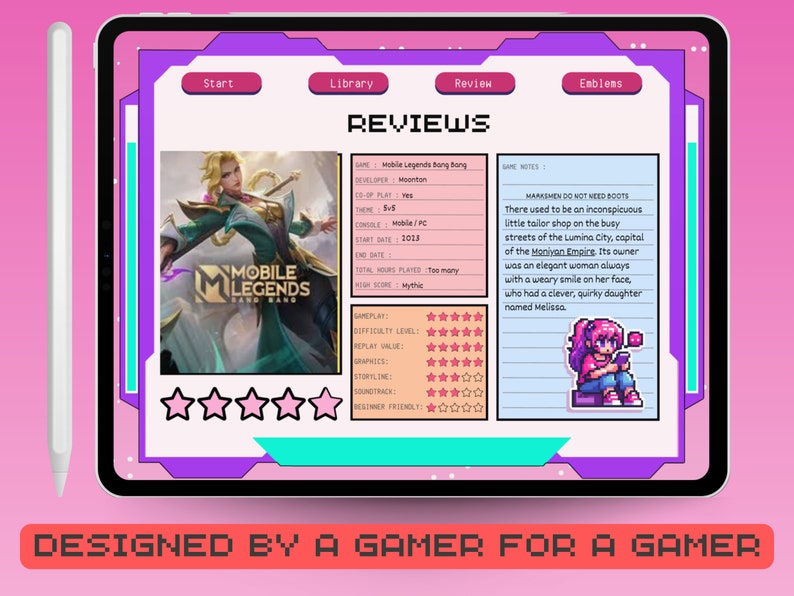 GAMER DIGITAL PLANNER - Unleash Your Inner Gamer! Undated Digital ...